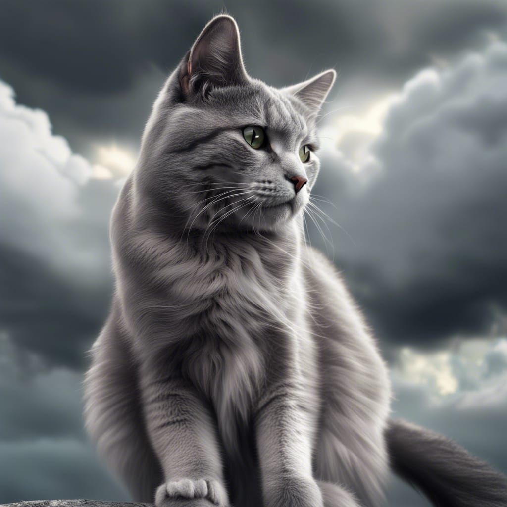 Cloud Cat - AI Generated Artwork - NightCafe Creator