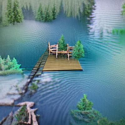 The lake - AI Generated Artwork - NightCafe Creator