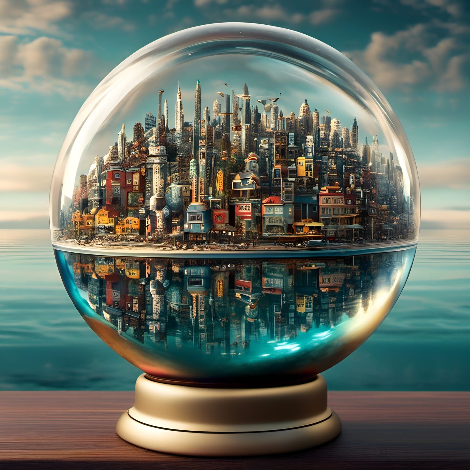 Floating City - AI Generated Artwork - NightCafe Creator