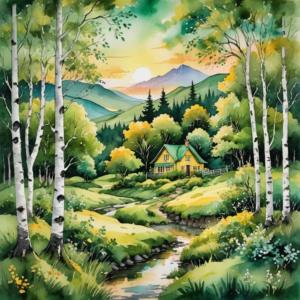 Living in the beauty of Green Nature - AI Generated Artwork - NightCafe ...