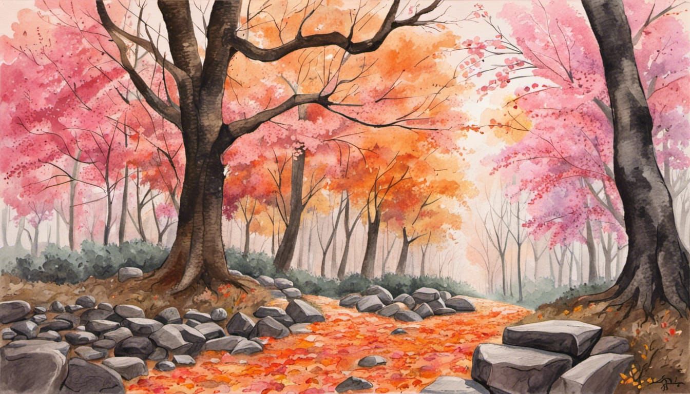 Autumn Forest - AI Generated Artwork - NightCafe Creator