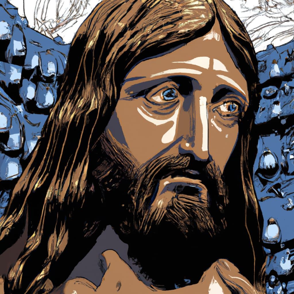 Great weeping creeping Jesus, intricately detailed 8K resolution comic ...