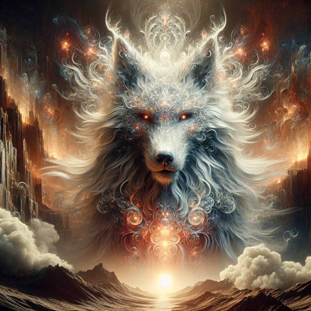 Wolf God - AI Generated Artwork - NightCafe Creator