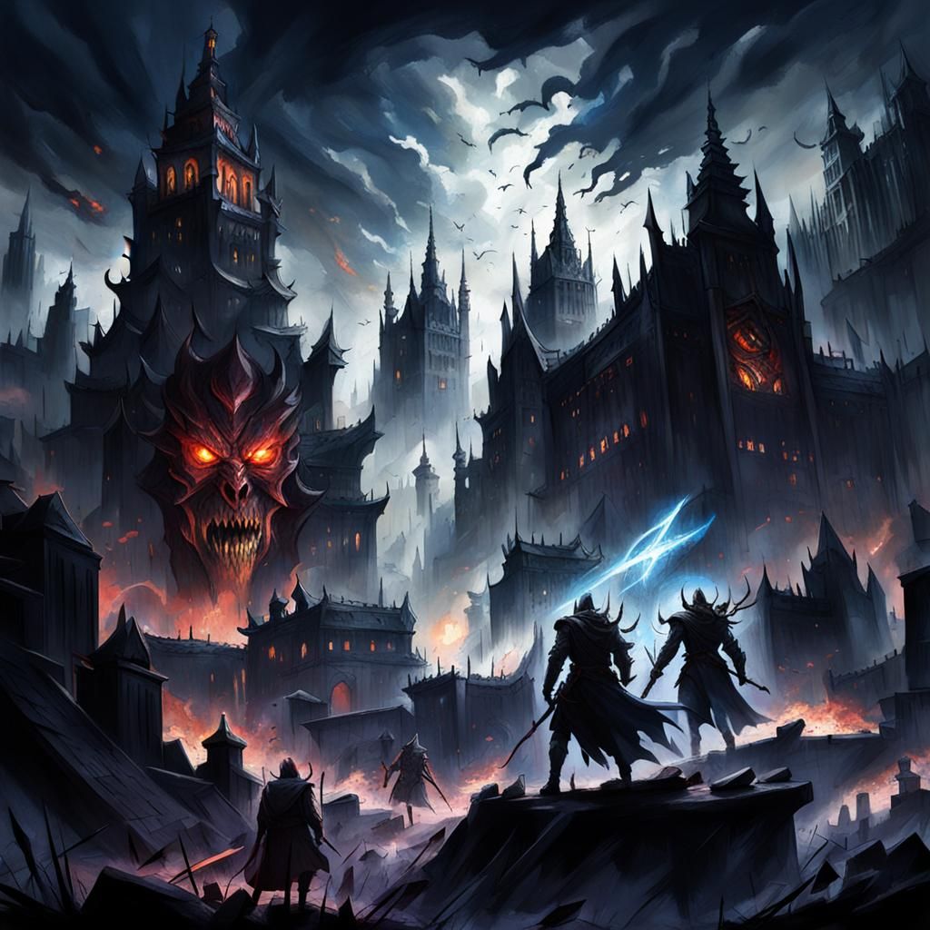 Dare you attack my city - AI Generated Artwork - NightCafe Creator