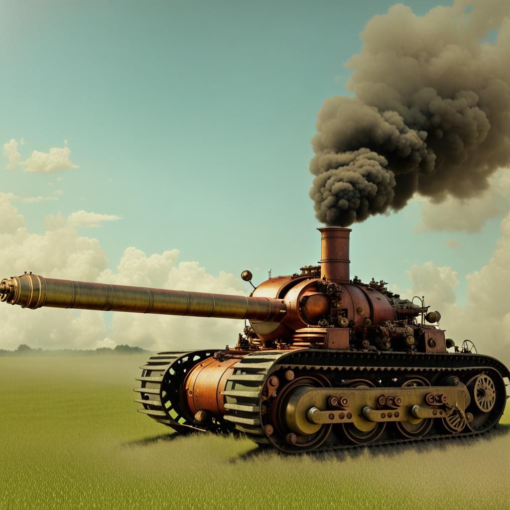 steampunk Steamtank Model 2.0 - AI Generated Artwork - NightCafe Creator