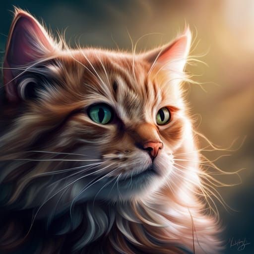 fuzzy cat intricate details, HDR, beautifully shot, hyperrealistic ...