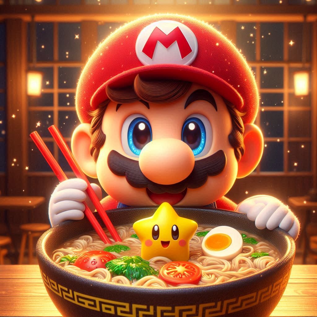 Ramen Tatsuya Master! Super Mario 17 - AI Generated Artwork - NightCafe ...