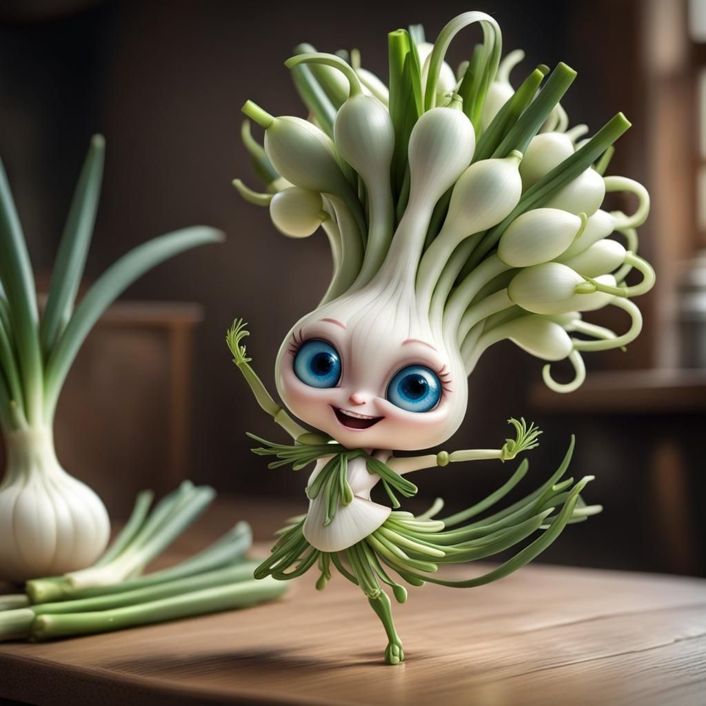 Spring Onion Ballet - AI Generated Artwork - NightCafe Creator