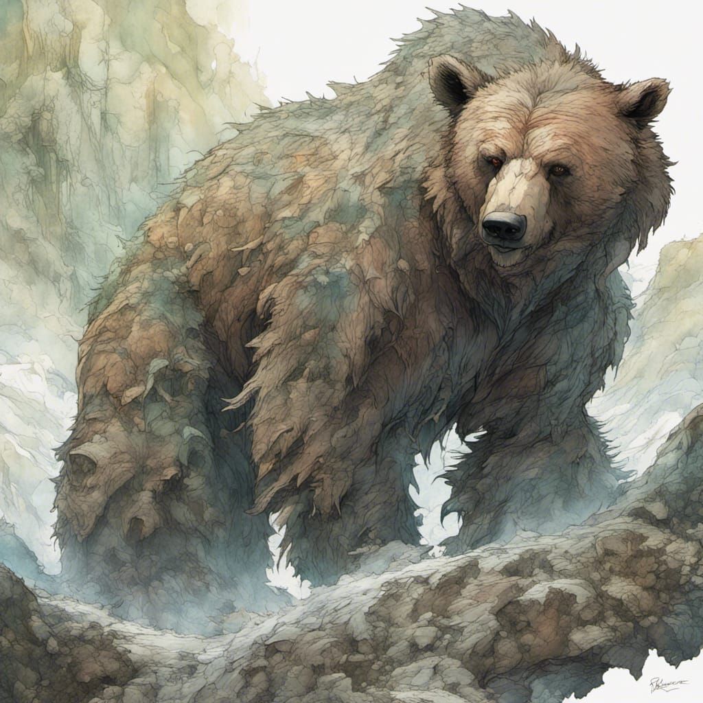 Kaiju Monster Bear - AI Generated Artwork - NightCafe Creator