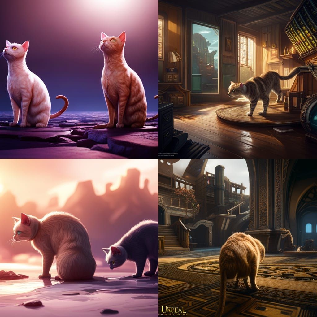CAT BEHINDS - AI Generated Artwork - NightCafe Creator