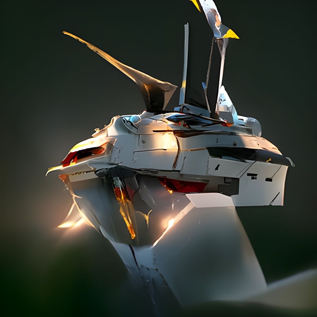 Shiny new starship with billowing sails coasting through a nebula - AI ...