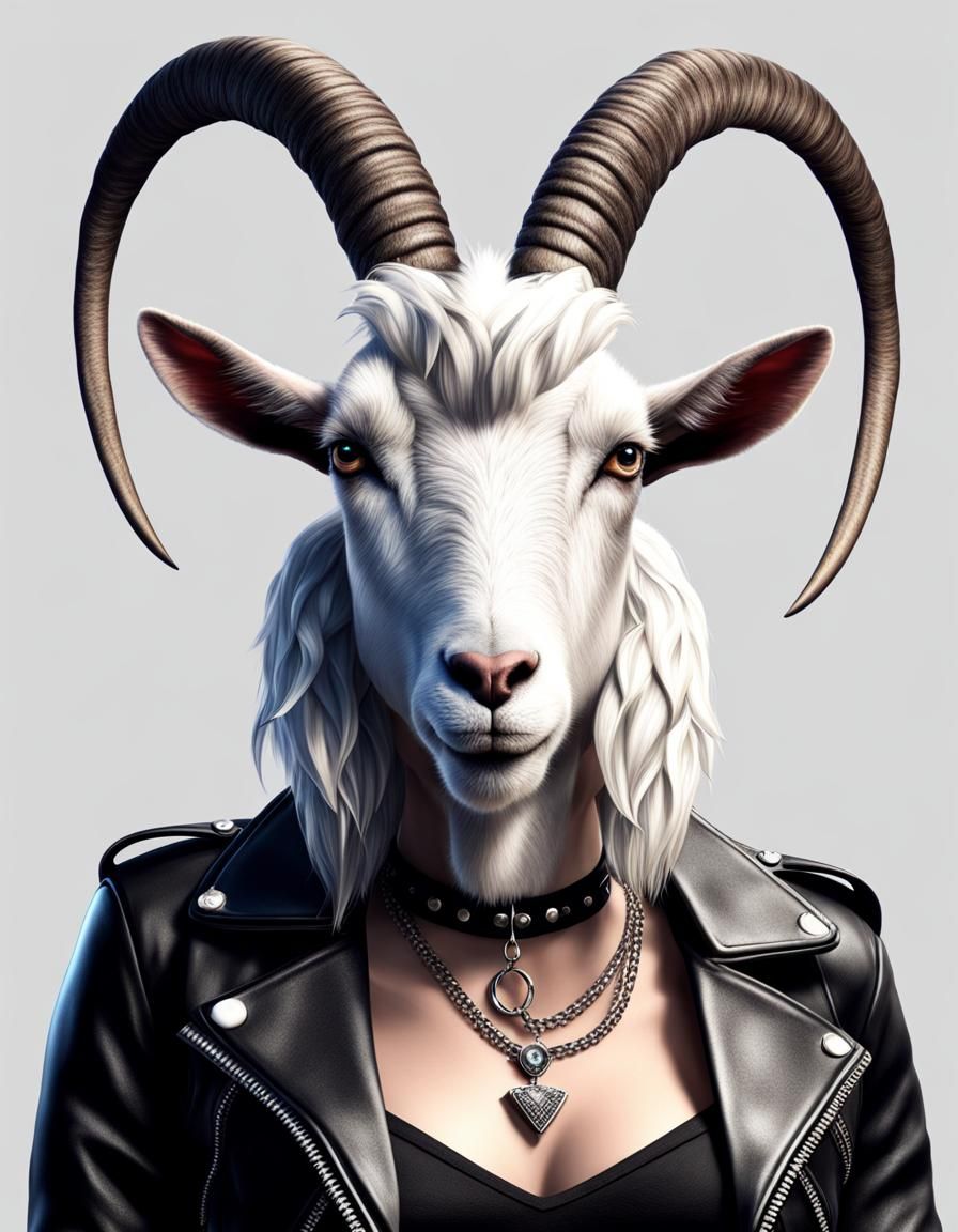 punk goat - AI Generated Artwork - NightCafe Creator