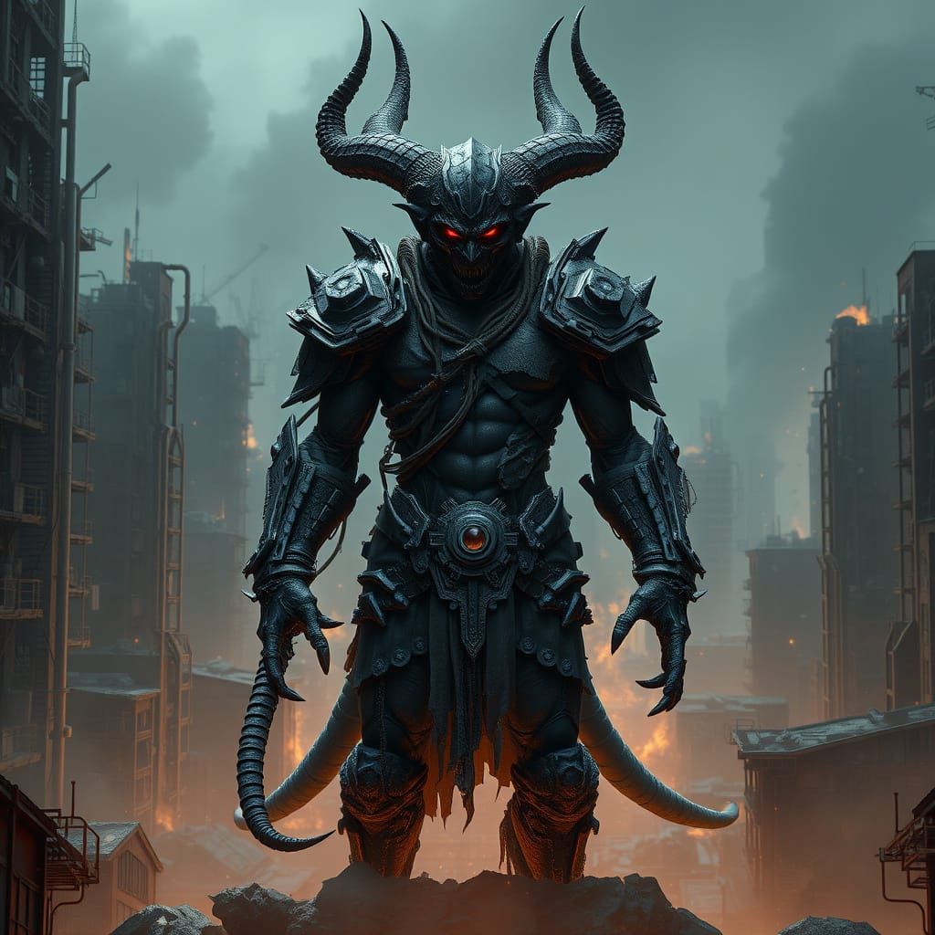 Ugniggyb Chaos Devil of Buildings - Cybernetic Horror in Rui...