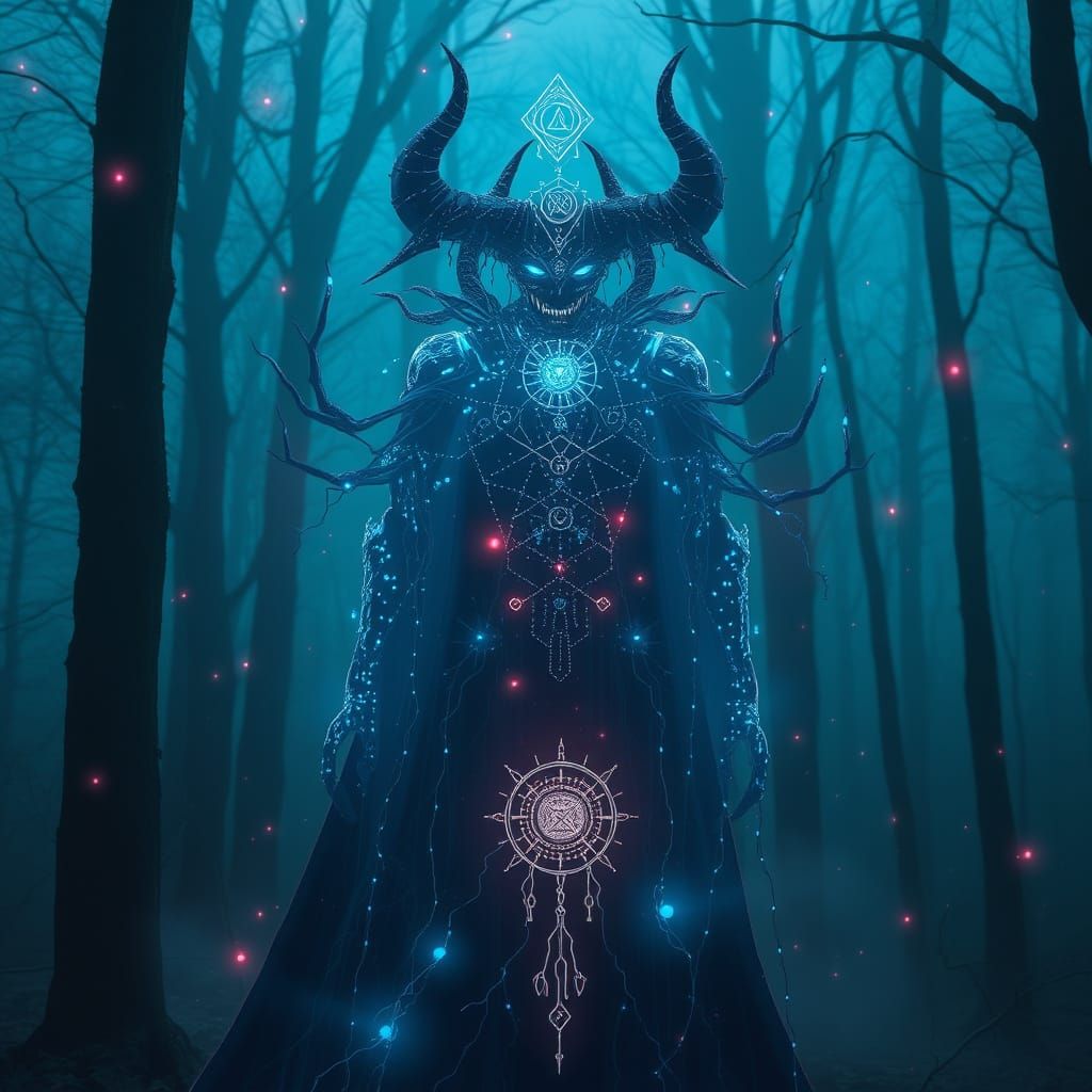 Vampire of Cybernetic Dreams in Dark Fantasy Reali... - AI Art