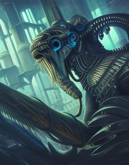 Alien Automaton - AI Generated Artwork - NightCafe Creator