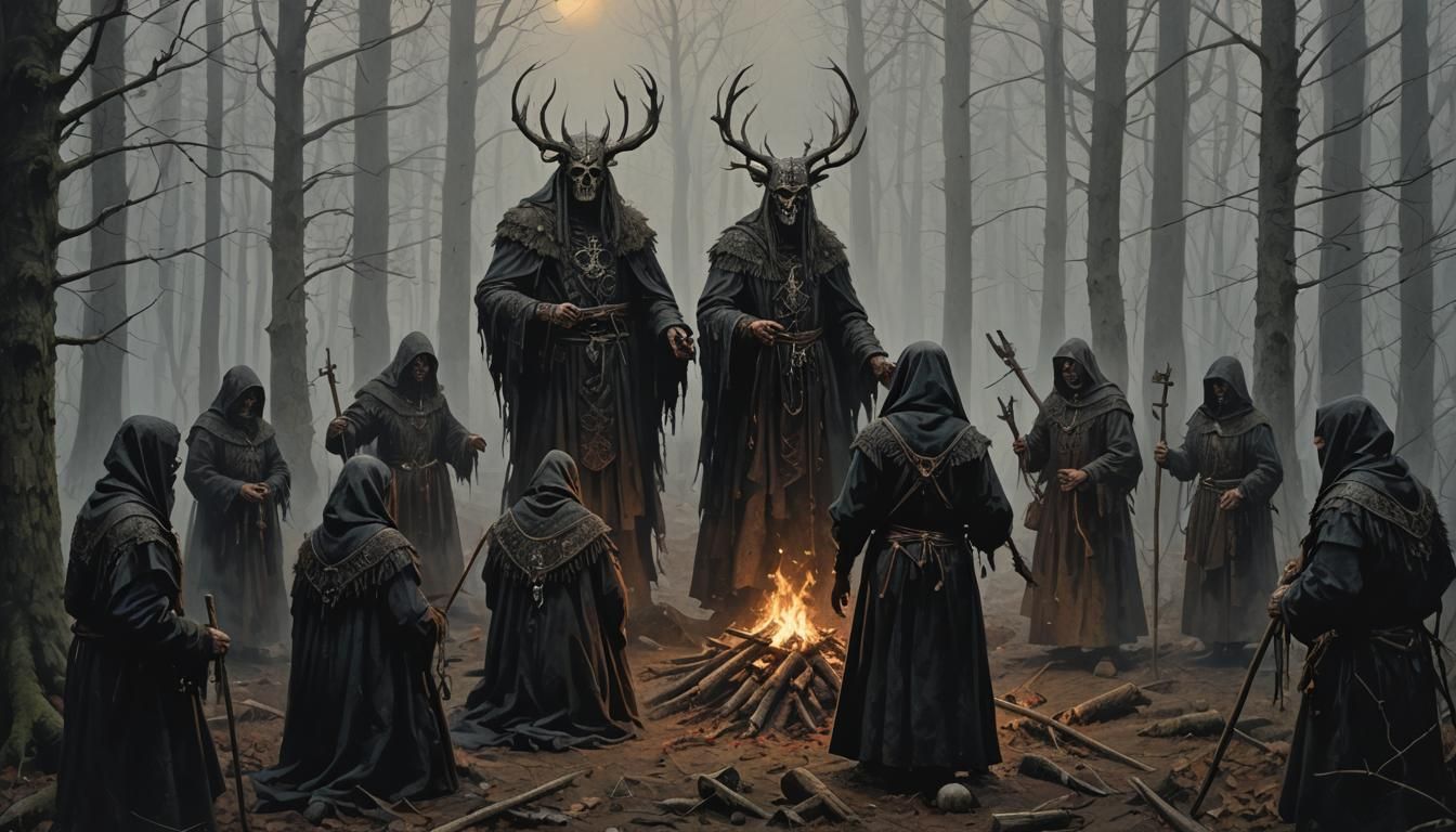 folkhorror dark slavic pagan ritual - AI Generated Artwork - NightCafe ...