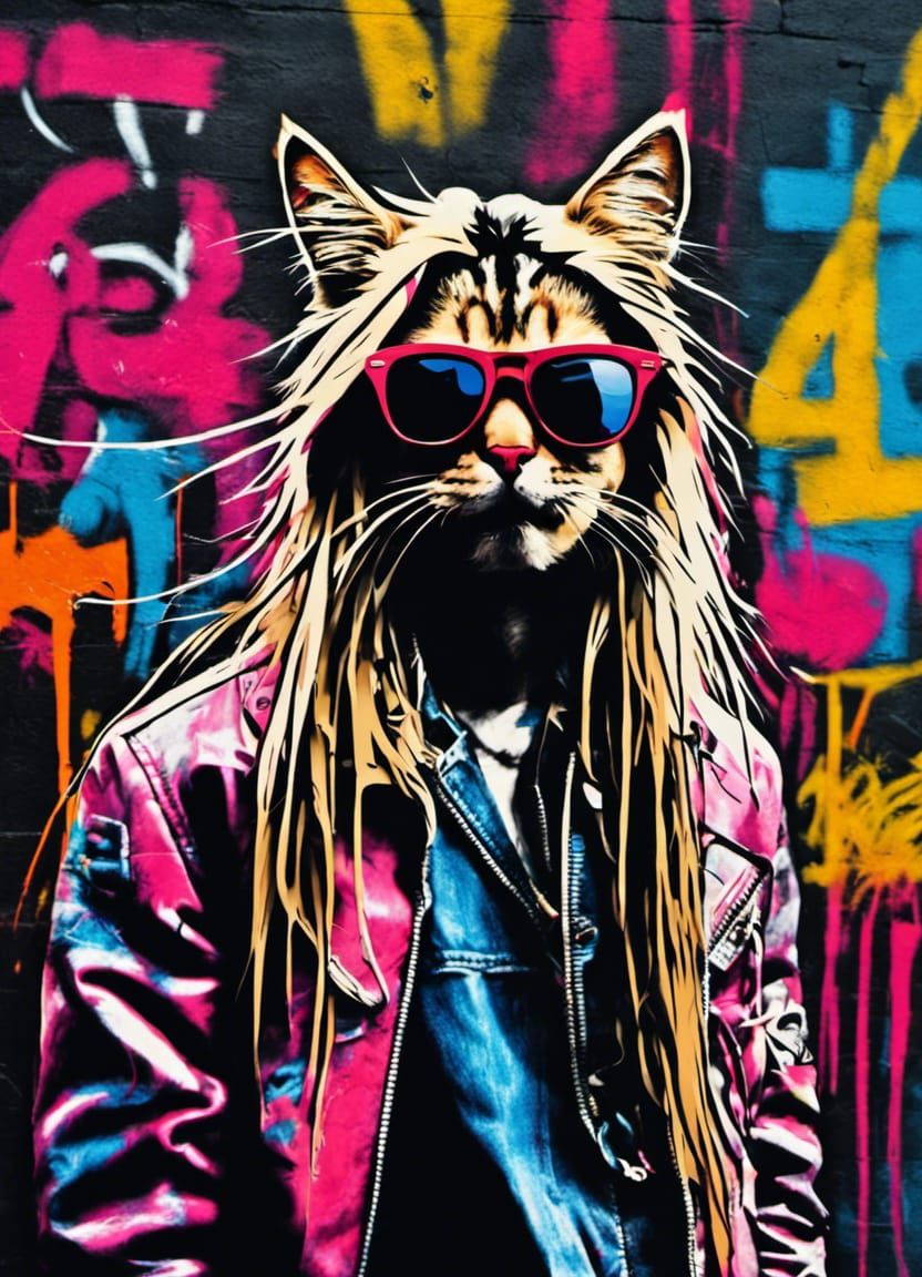 Hip Urban Cat - AI Generated Artwork - NightCafe Creator