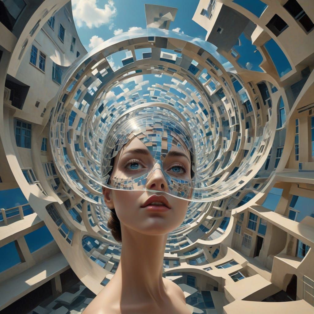 Surreal Geometry Unveils Danseuse Form - AI Art