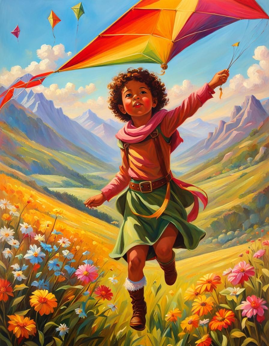 First Kite 4 - AI Generated Artwork - NightCafe Creator