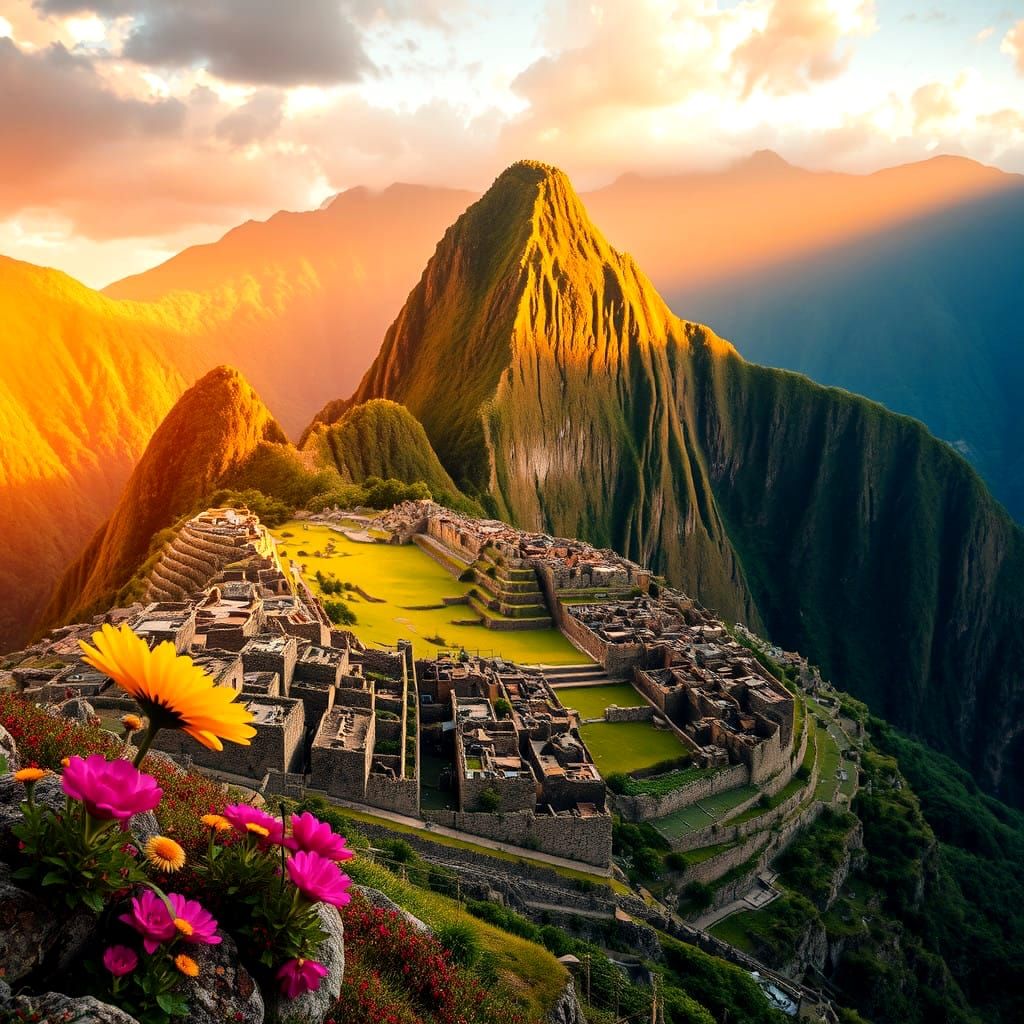 Machu Picchu Sunset - Machu Picchu Sunset