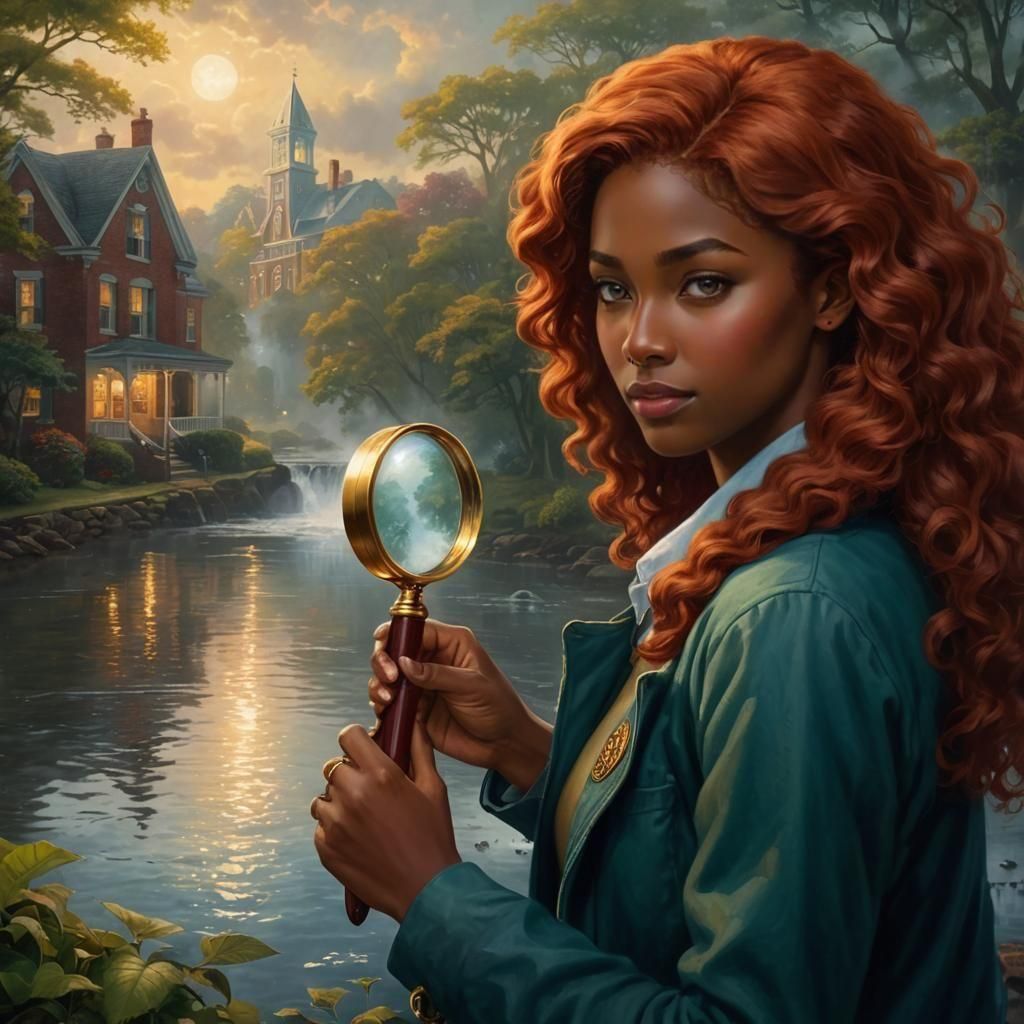 Nancy Drew and the Lake Caper Case - Nancy Drew as Black Tee...