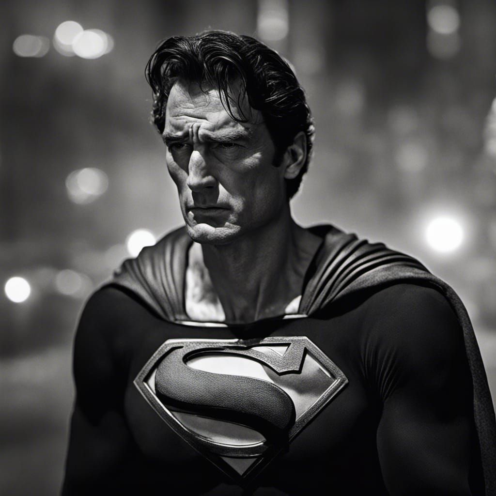 Sad Superman - AI Generated Artwork - NightCafe Creator