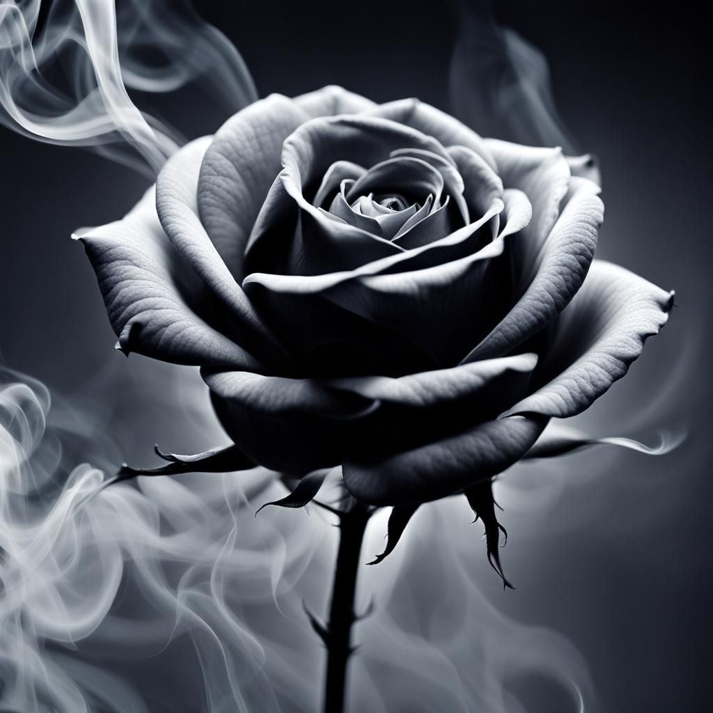 Smoky rose - AI Generated Artwork - NightCafe Creator