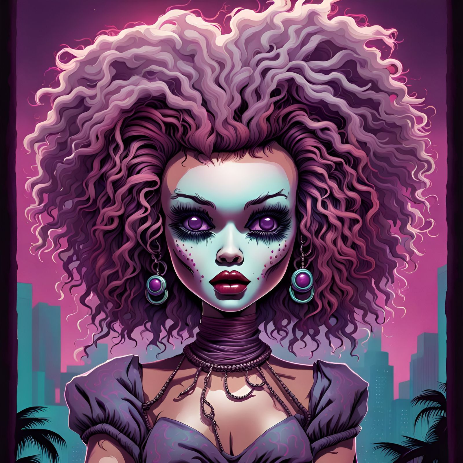 80's Retro/New Wave Voodoo Doll (Continued) - AI Generated Artwork ...