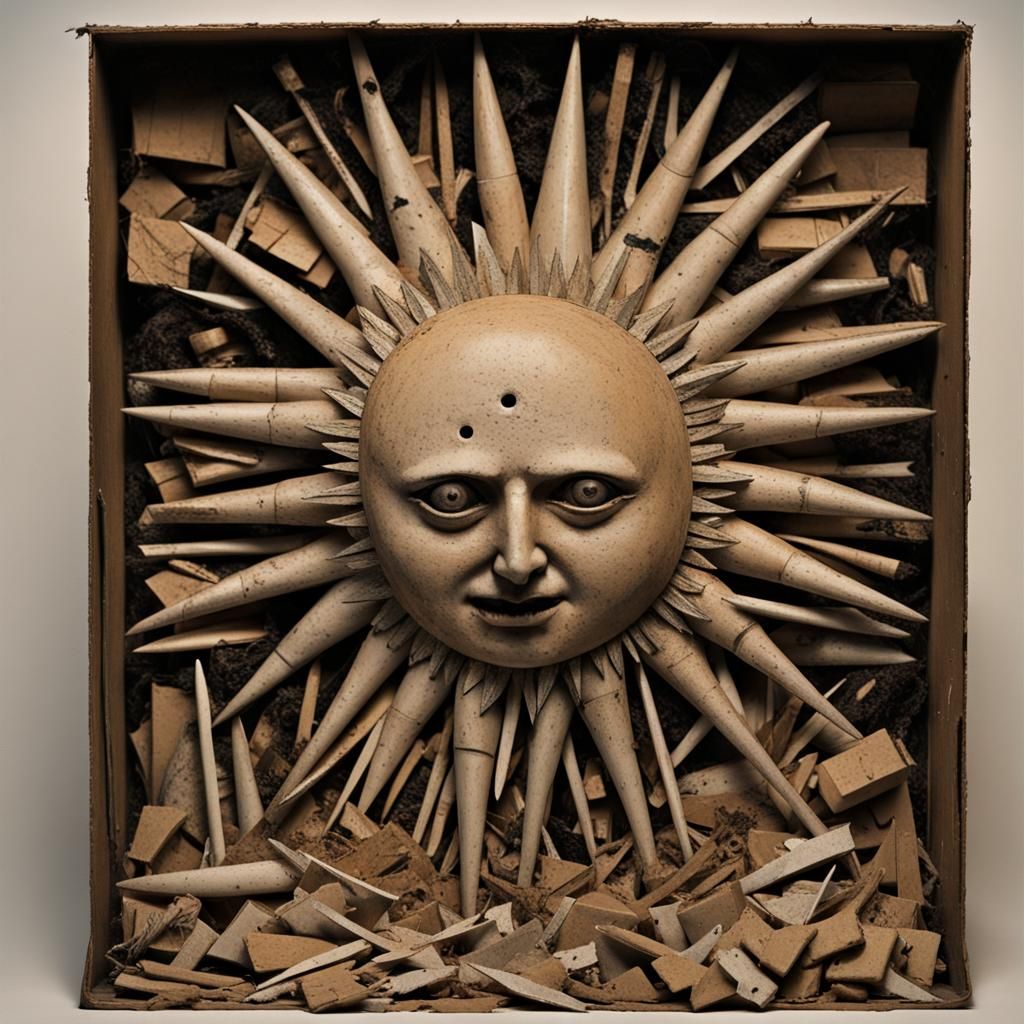 2555, sawtooth nails abstract Photorealistic sculpture, buggery-fiends ...