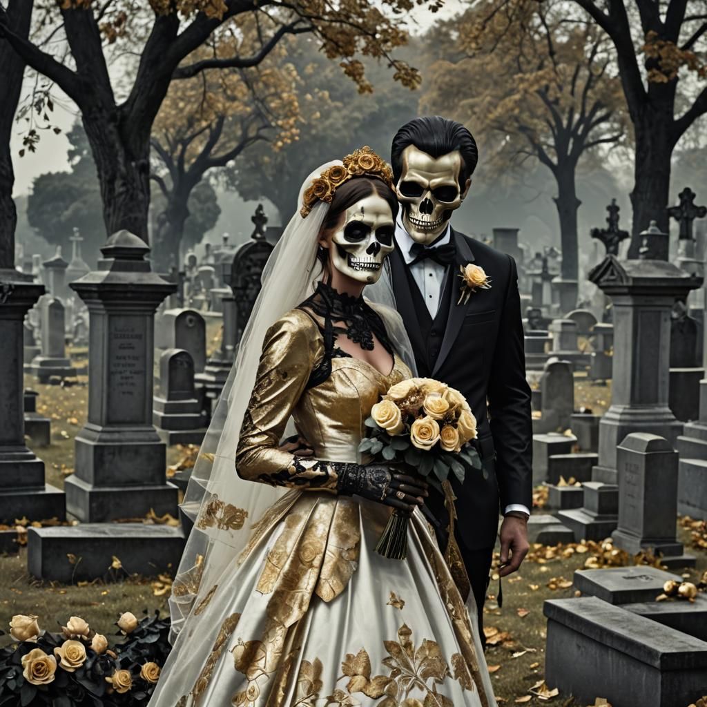 Ghost Wedding #2 - AI Generated Artwork - NightCafe Creator