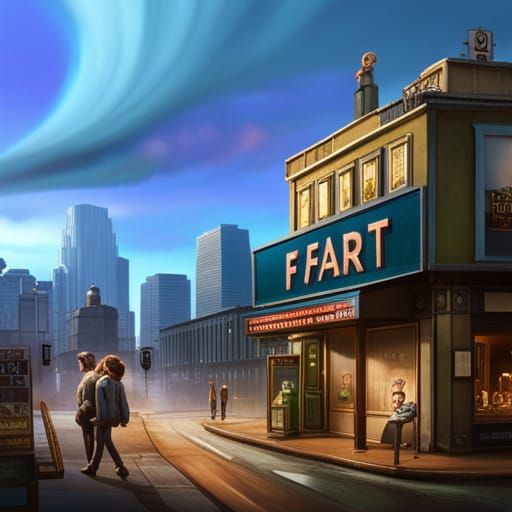 The magical fart shop - AI Generated Artwork - NightCafe Creator
