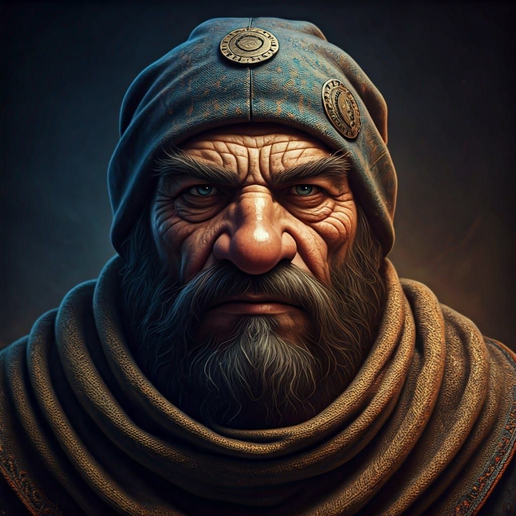 Dwarf Clockwork Sorcerer - Stoic Dwarf Clockwork Magician in...