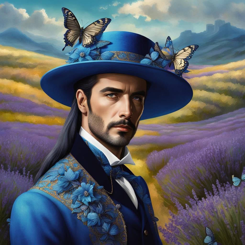 Lavender Blue Fields of Flamboya 5 - AI Generated Artwork - NightCafe ...
