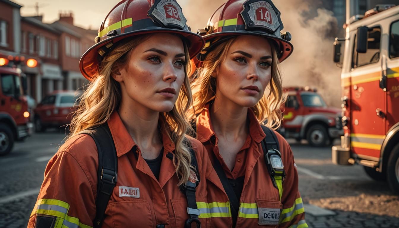 Firefighter - AI Generated Artwork - NightCafe Creator