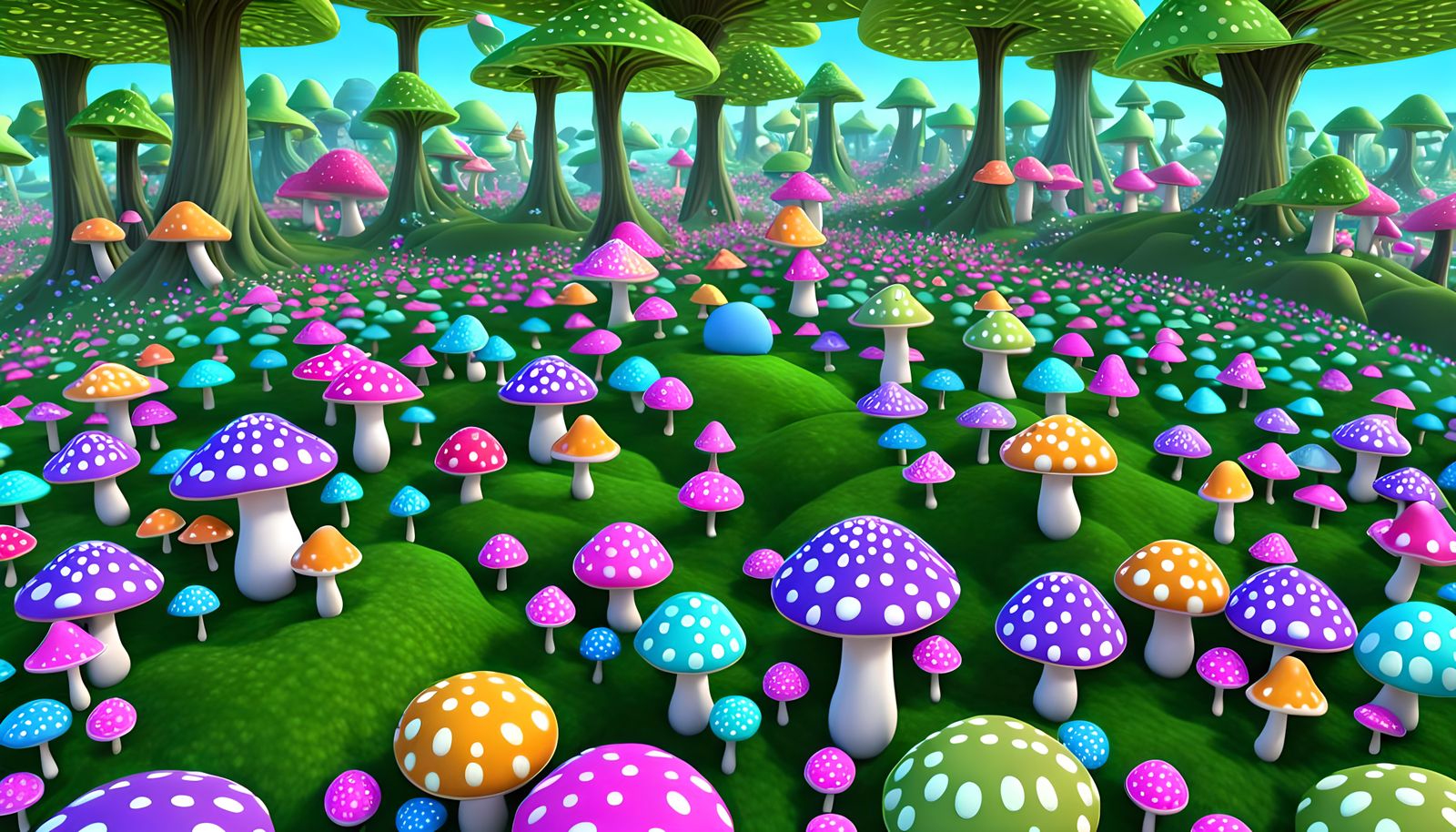 of the Land of Shrooms and Fairies (#10) - AI Generated Artwork ...
