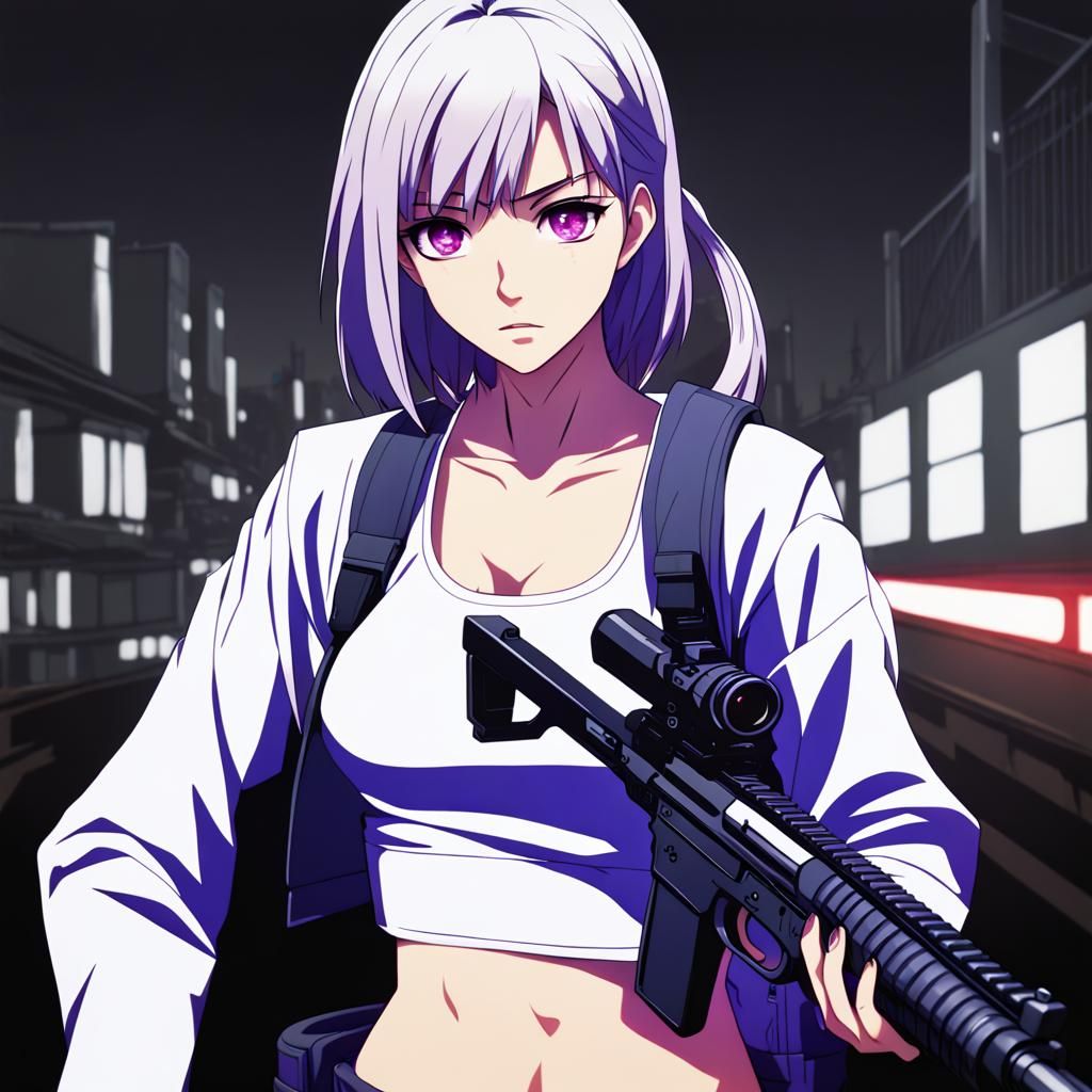Violet the sniper - AI Generated Artwork - NightCafe Creator