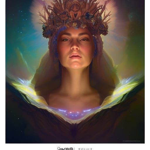 Nebula queen erupting from a book - AI Generated Artwork - NightCafe Creator