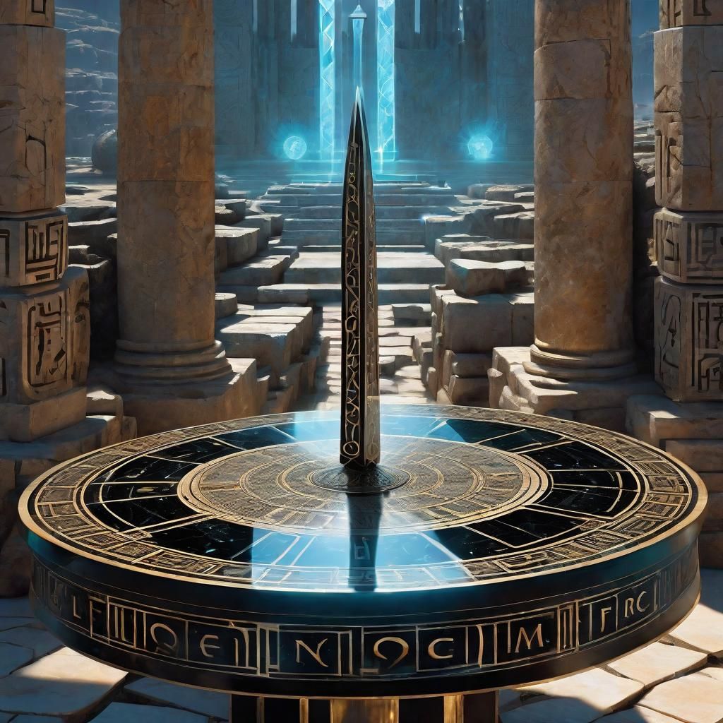 Ancient Sundial - AI Generated Artwork - NightCafe Creator