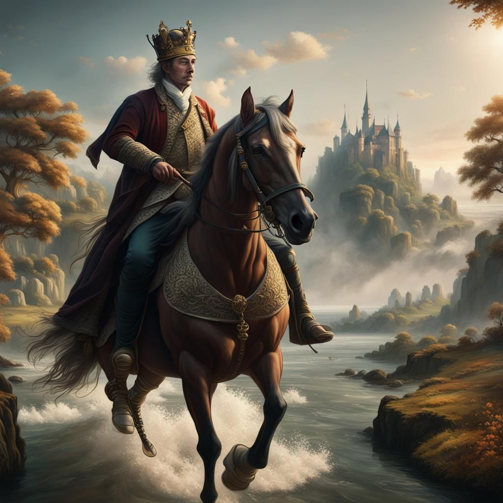 the King Riding - AI Generated Artwork - NightCafe Creator