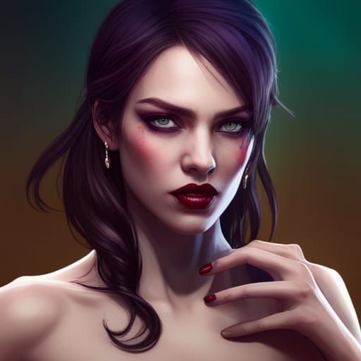 A vampire’s gaze - AI Generated Artwork - NightCafe Creator