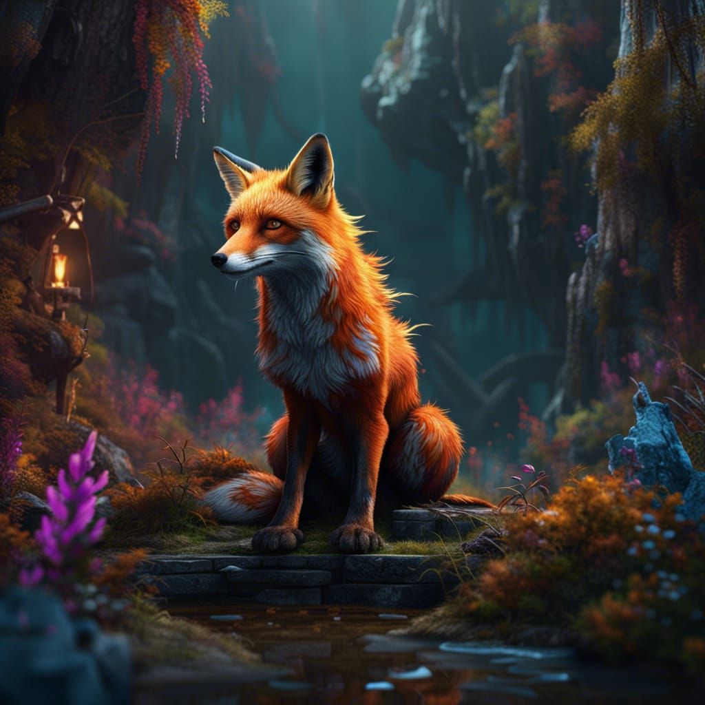 Magic Fox - AI Generated Artwork - NightCafe Creator