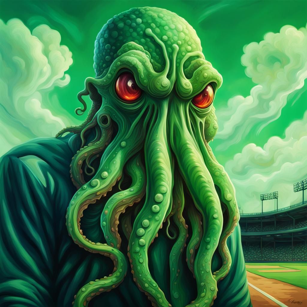 Alien Baseball - AI Generated Artwork - NightCafe Creator