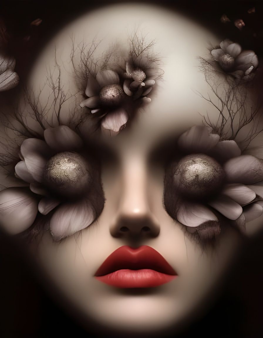 Exploding Dead Flowers - AI Generated Artwork - NightCafe Creator