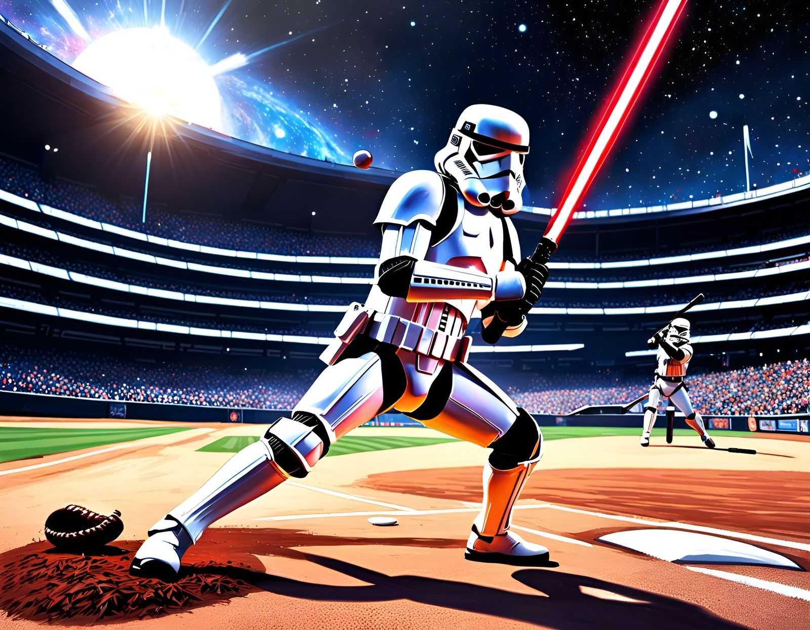 Galactic Baseball II - AI Generated Artwork - NightCafe Creator