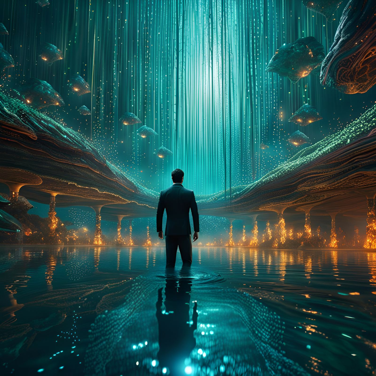 Exploring the Quantum Realm - AI Generated Artwork - NightCafe Creator