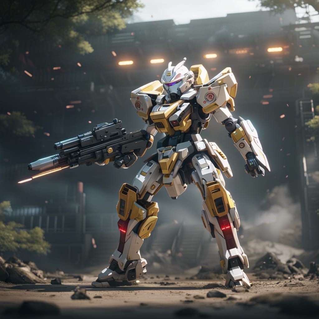 Mecha suit with Lion vibes - AI Generated Artwork - NightCafe Creator