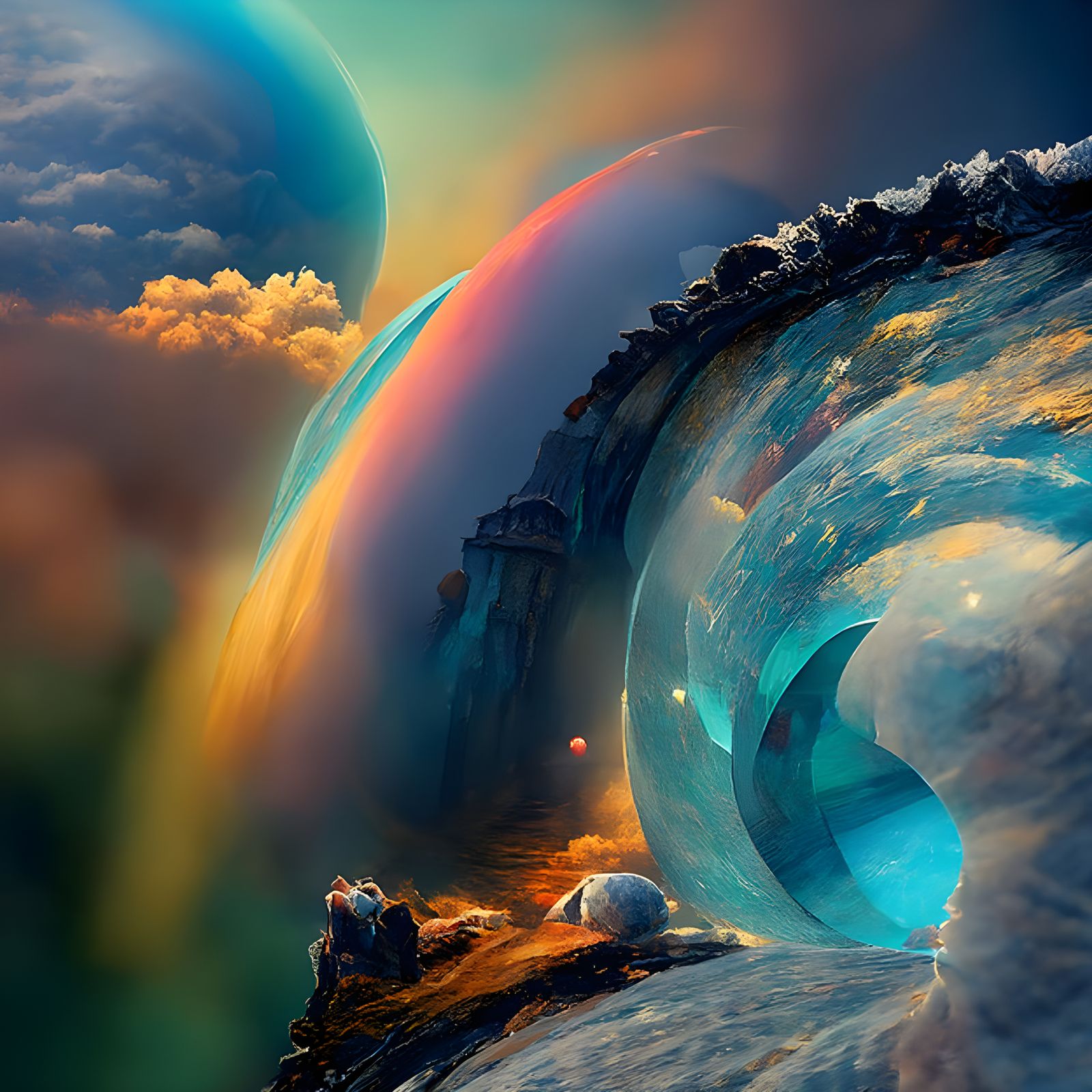 Elements Collide - AI Generated Artwork - NightCafe Creator