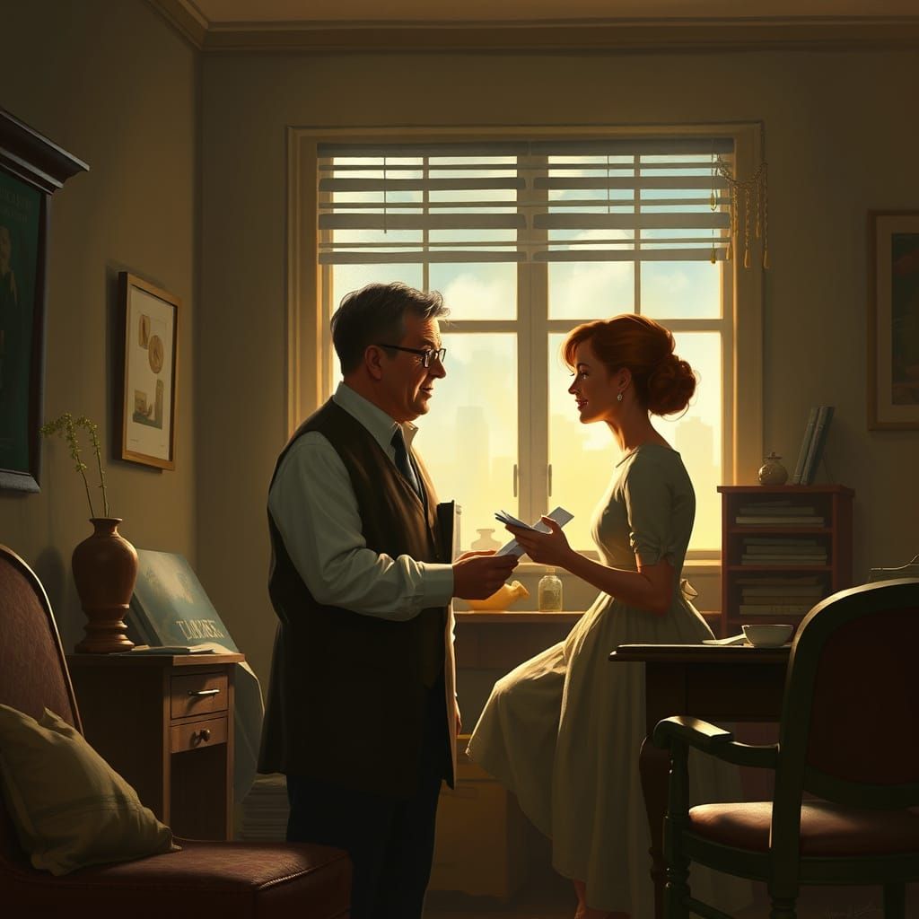 Heartwarming Moment of Mutual Understanding in a C... - AI Art