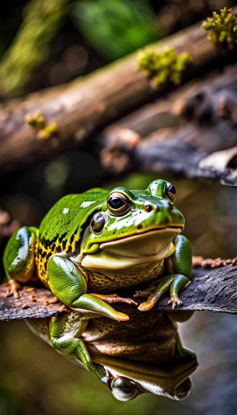 Bullfrog. - AI Generated Artwork - NightCafe Creator