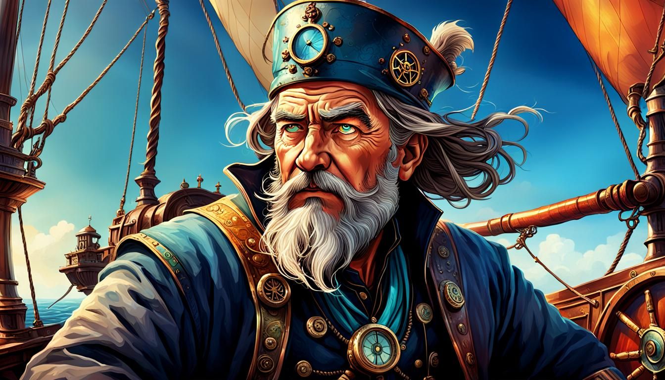 steampunk sea wizard - AI Generated Artwork - NightCafe Creator